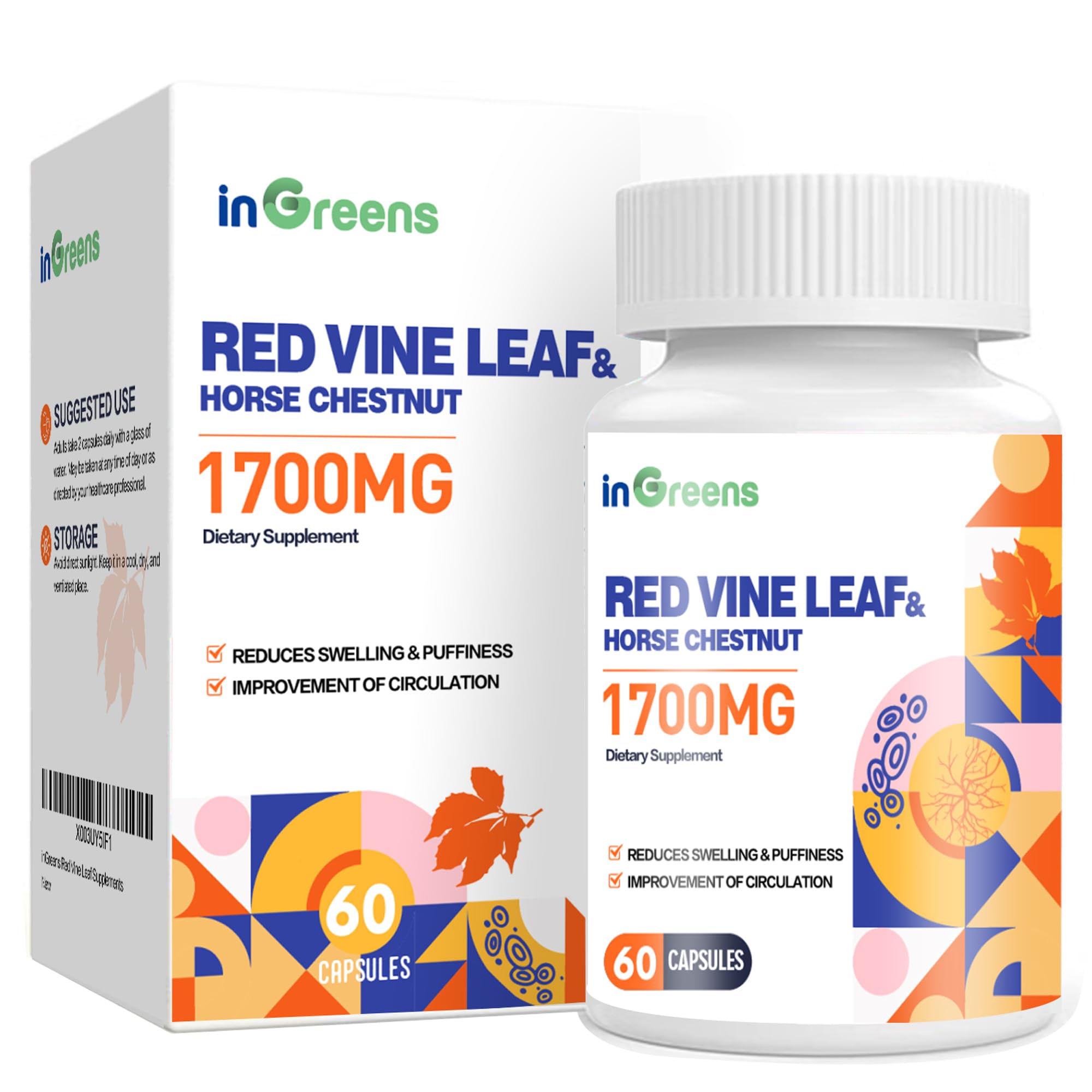 inGreens blended vitamin & mineral supplements for circulation