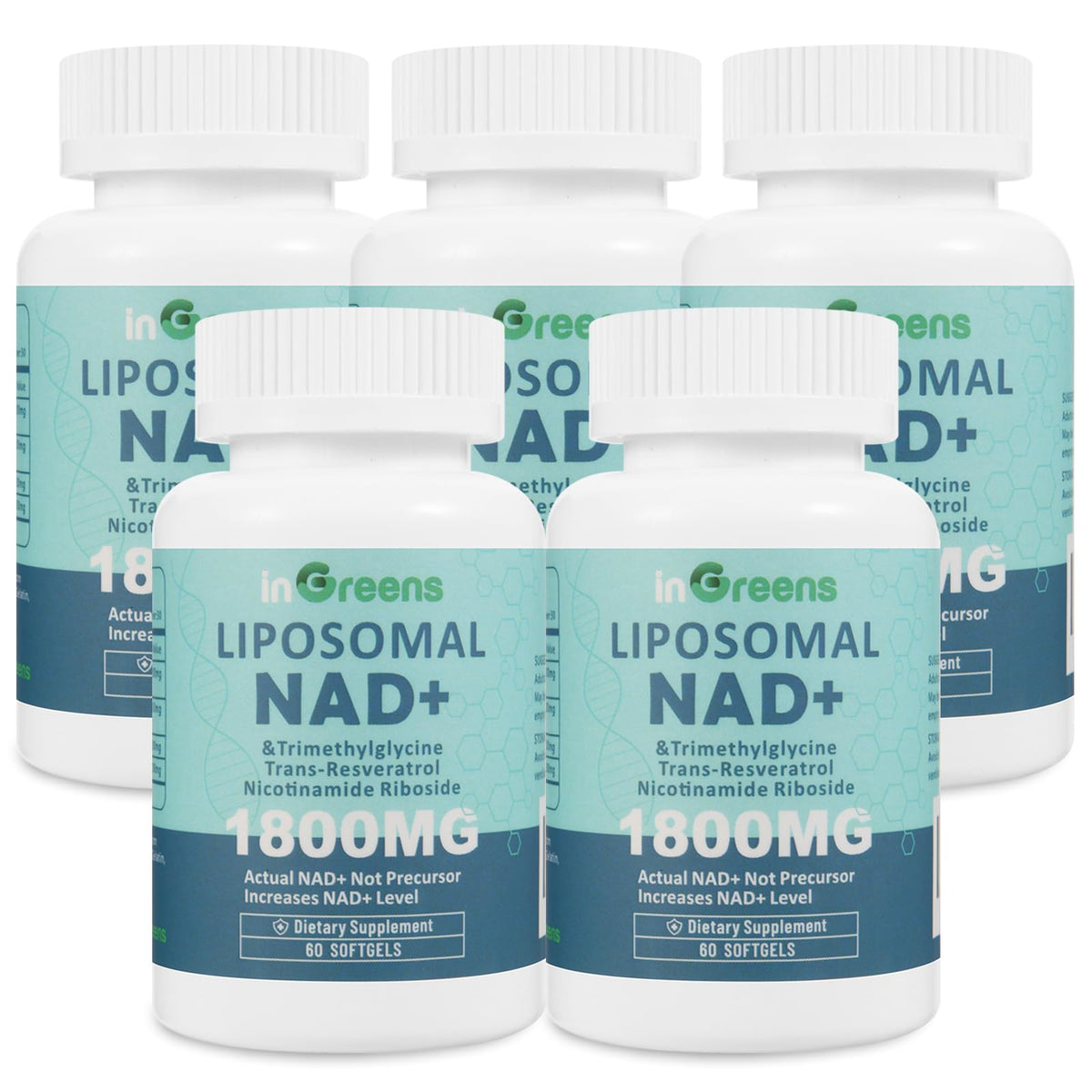 inGreens Liposomal NAD+ softgels for energy