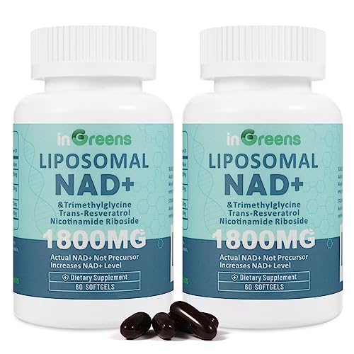inGreens NAD+ Liposomal softgels for energy