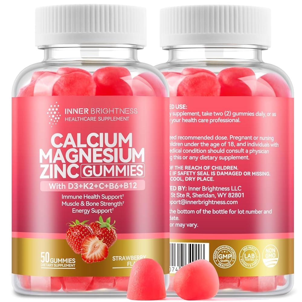 Inner Brightness calcium gummies for strong bones