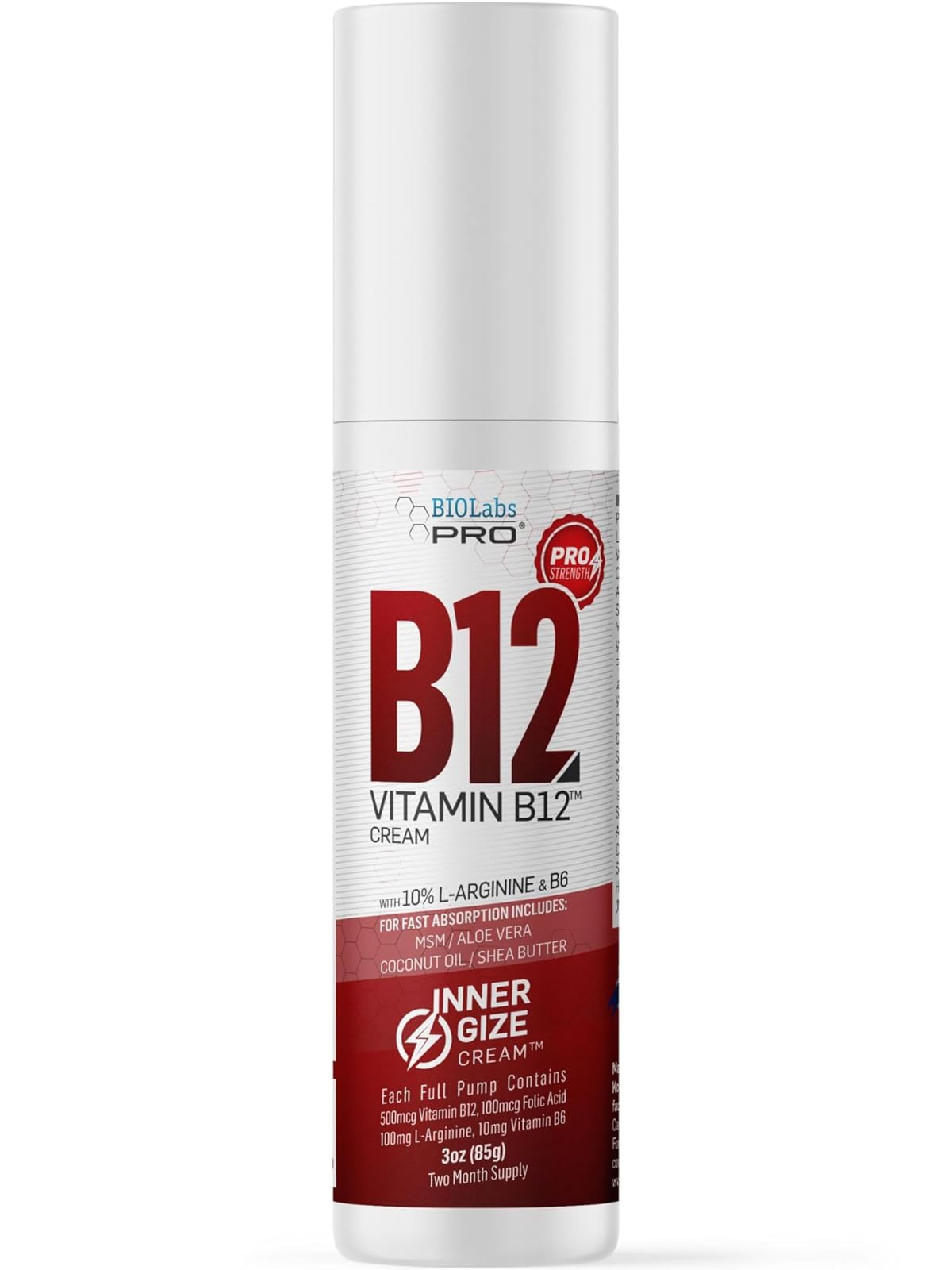 INNERGIZE vitamin B12 cream benefits