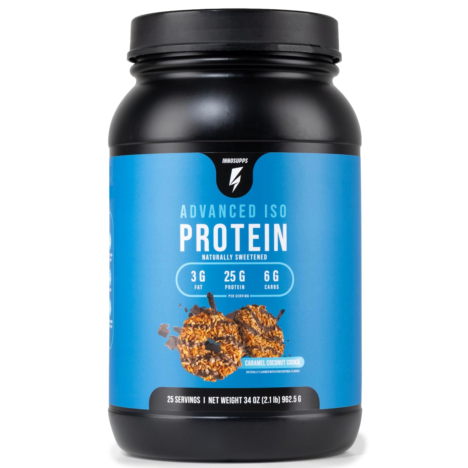 InnoSupps whey protein caramel coconut flavour