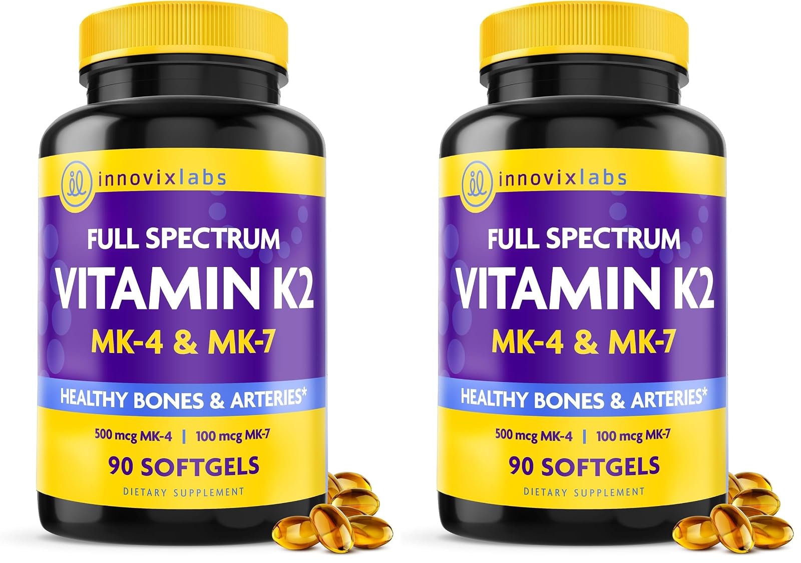 InnovixLabs vitamin K2 softgels benefits