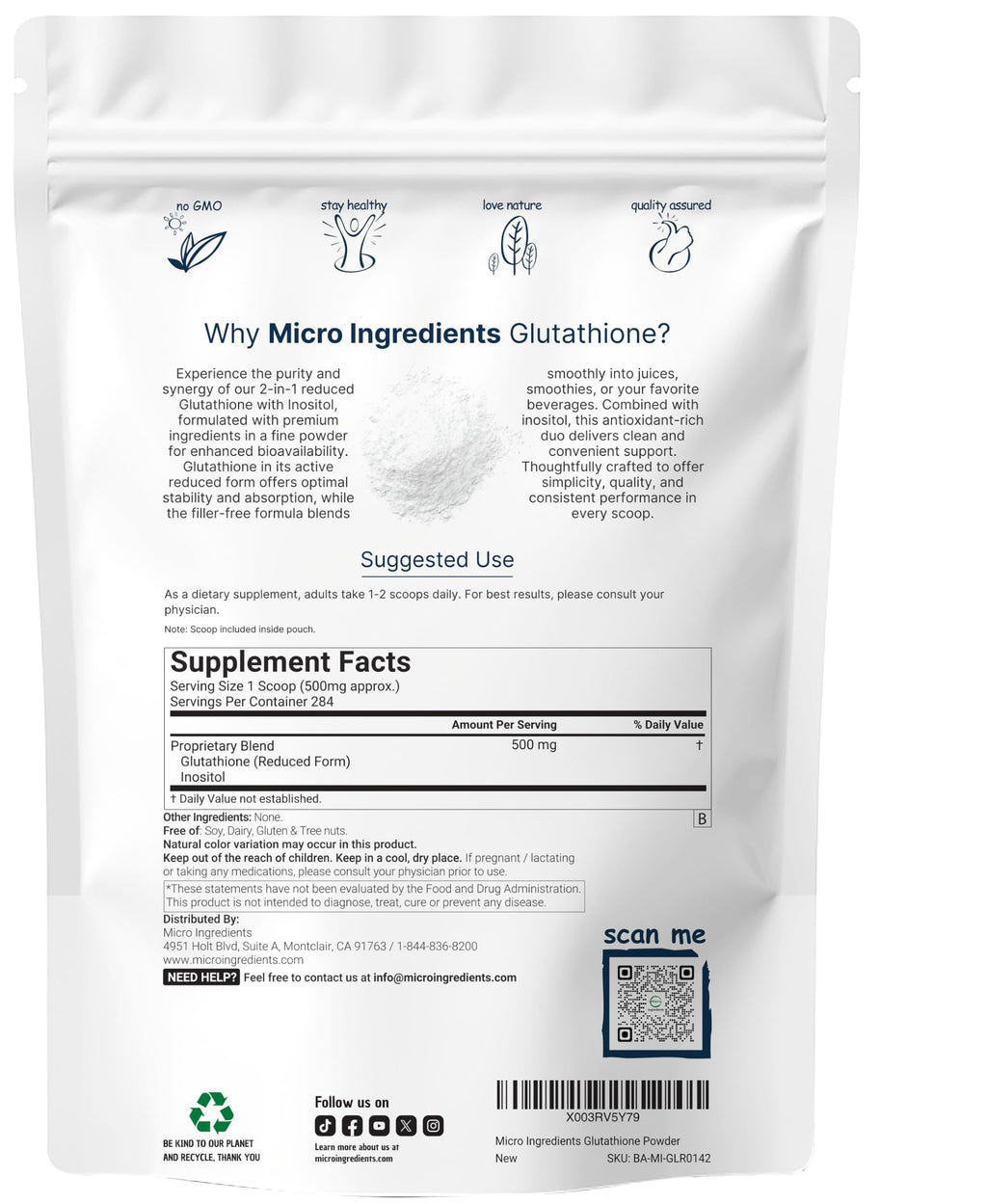 Inositol and glutathione combo benefits
