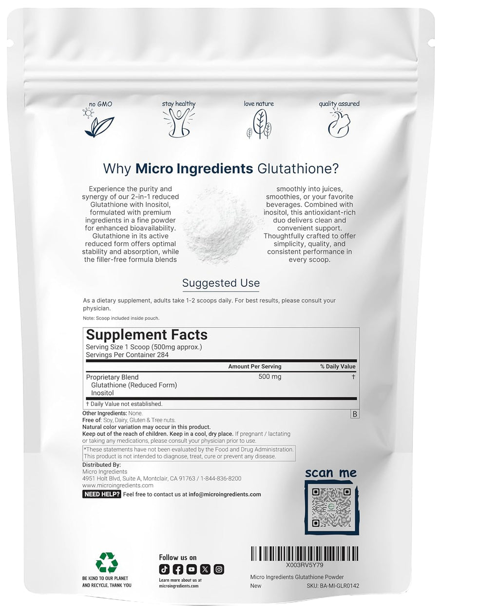 Inositol antioxidant blend for wellness