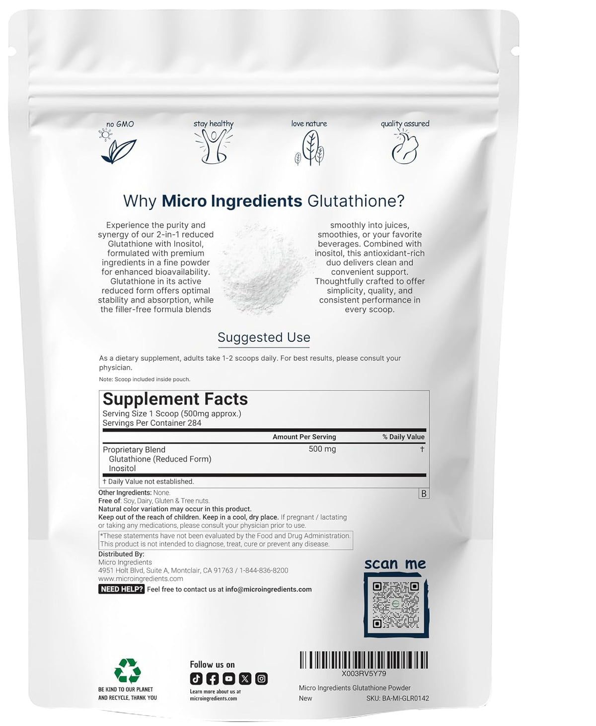 Inositol antioxidant blend for wellness