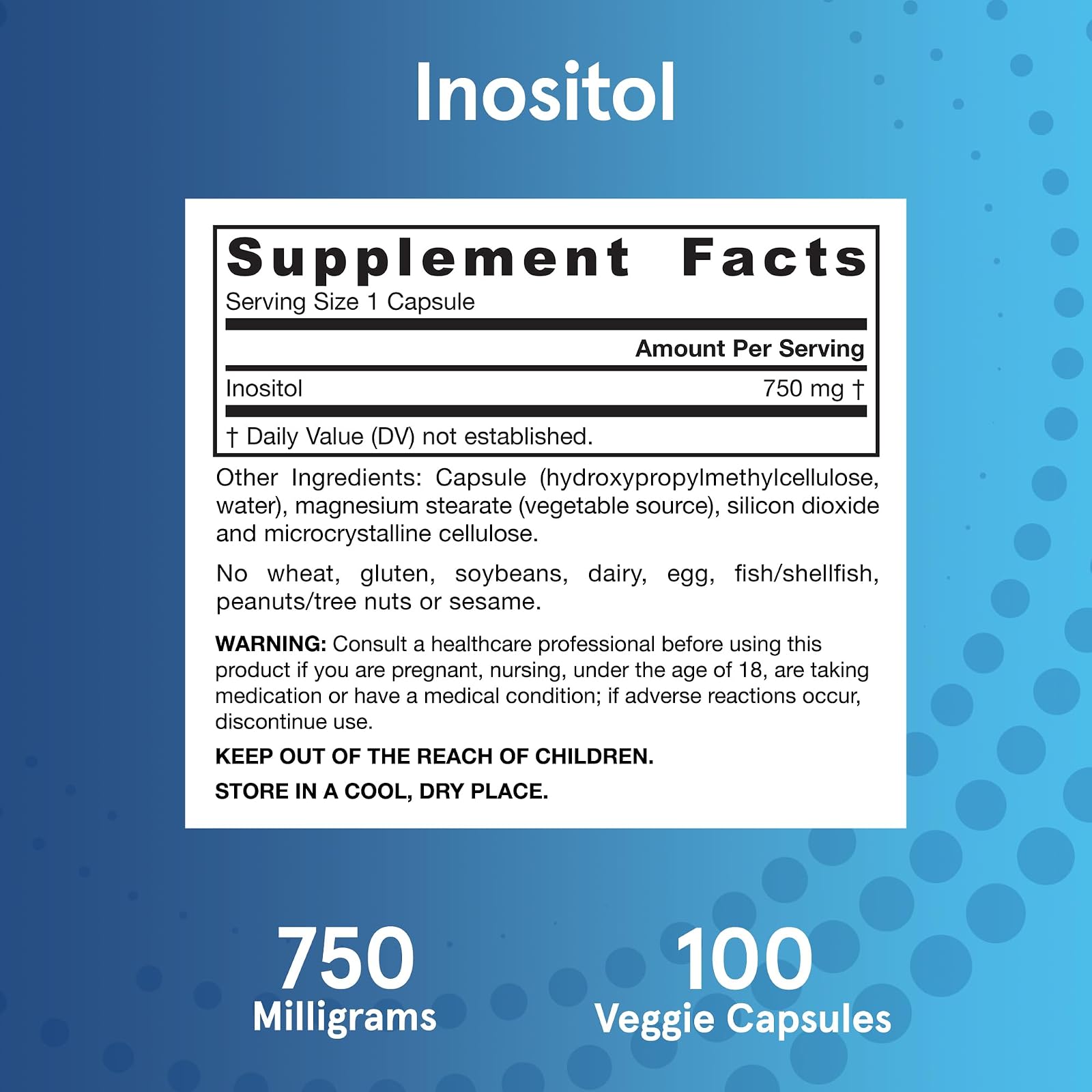 Inositol capsules for better sleep