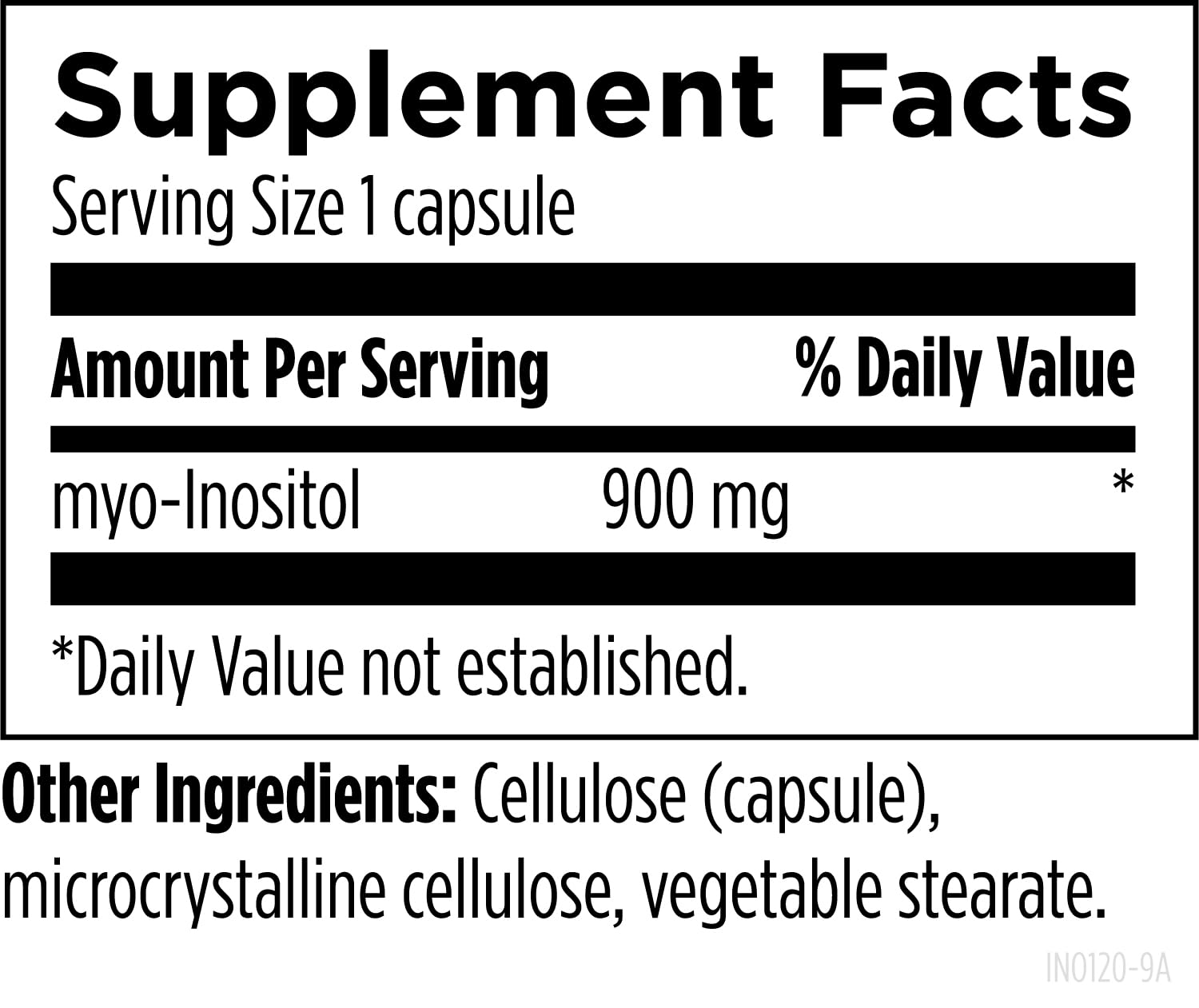 Inositol capsules for healthy metabolism