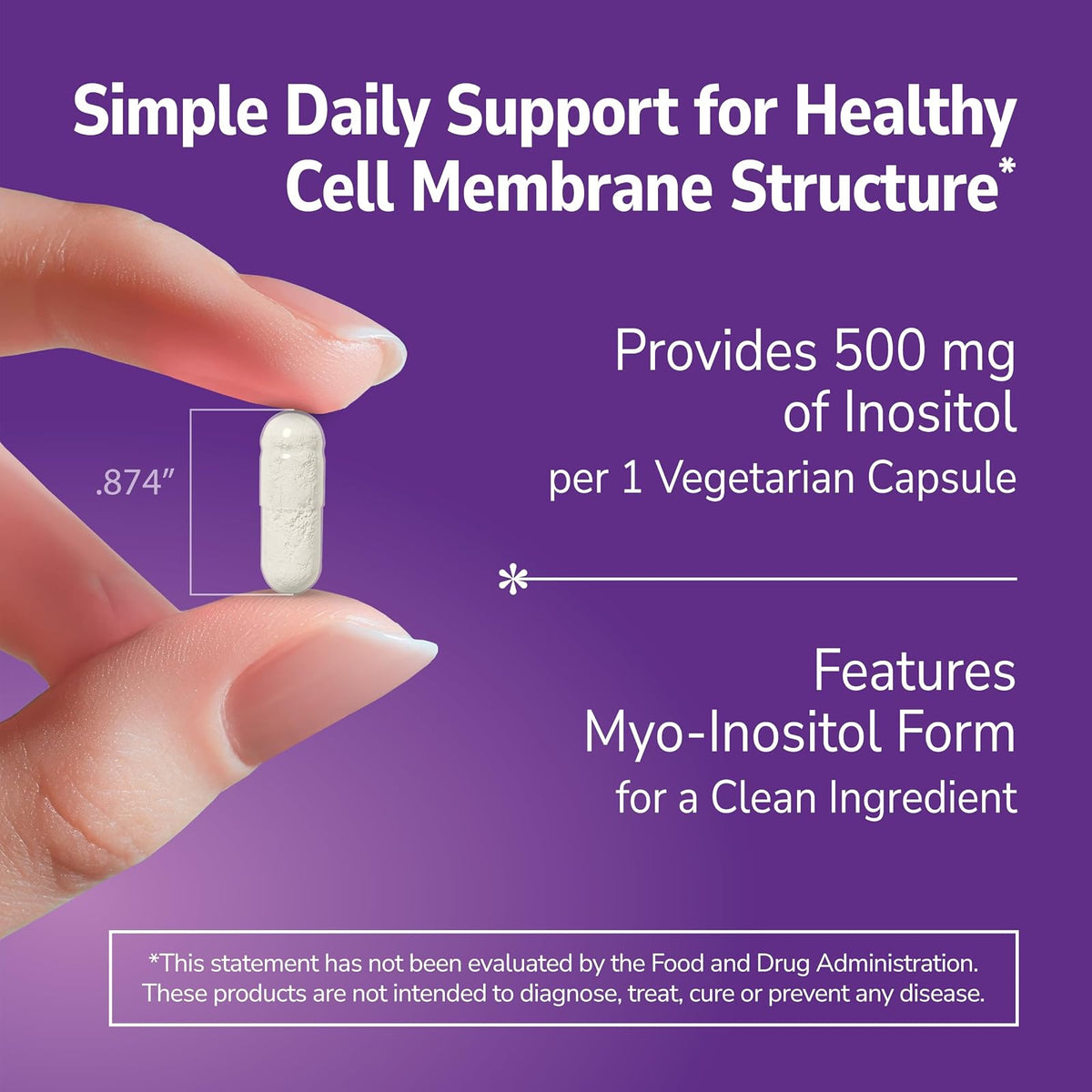 Inositol capsules for mood support