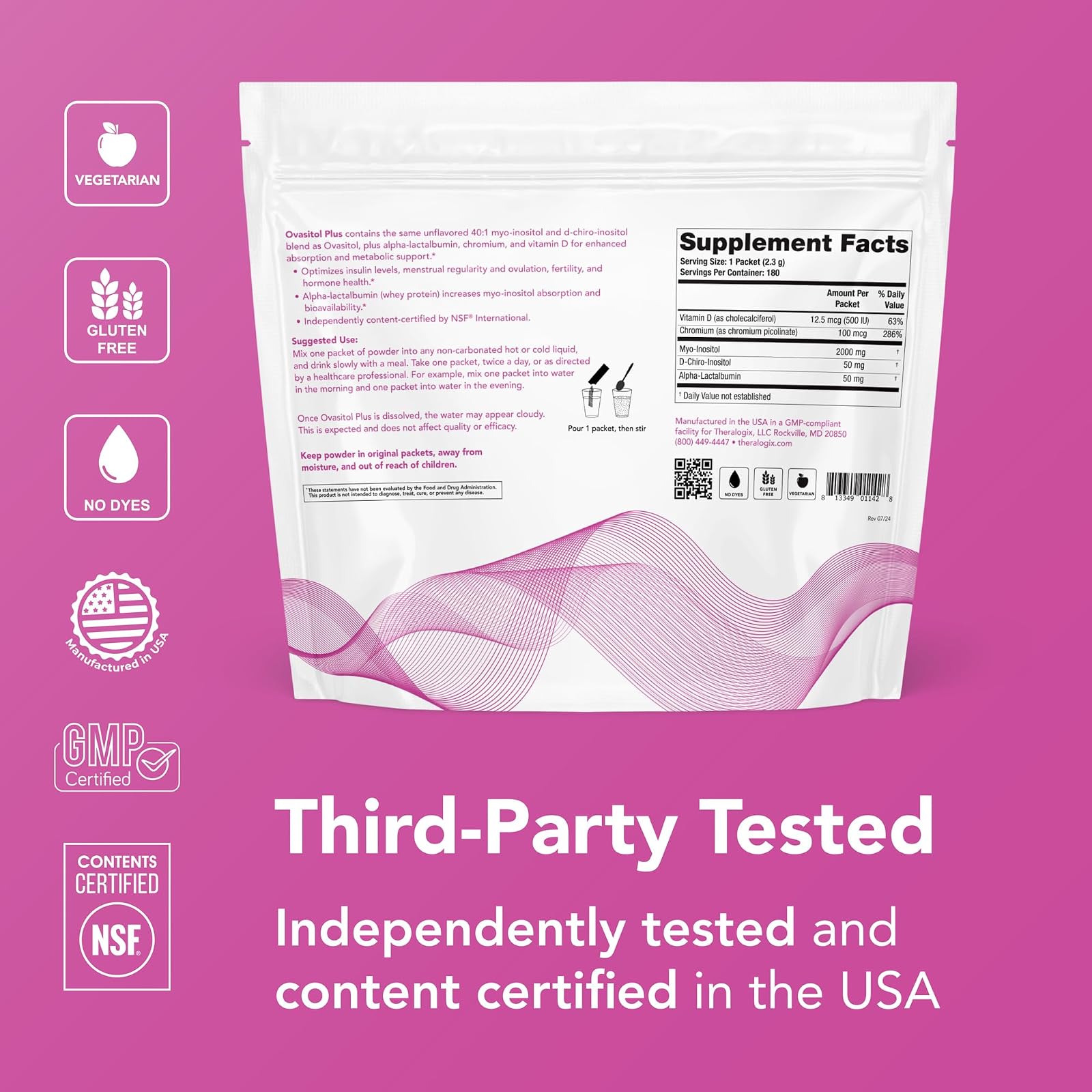 Inositol for reproductive health support