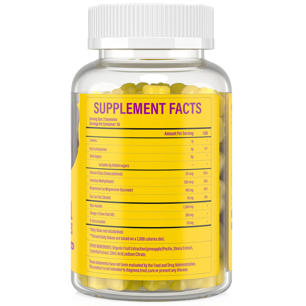 Inositol gummies for hormonal support