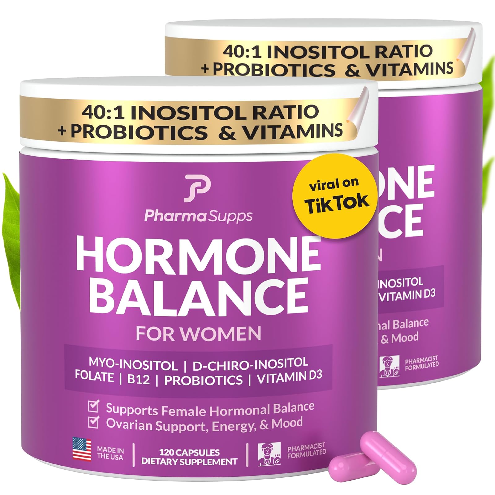 Inositol hormonal balance capsules