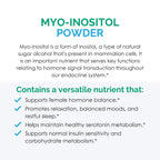 Inositol powder for healthy metabolism