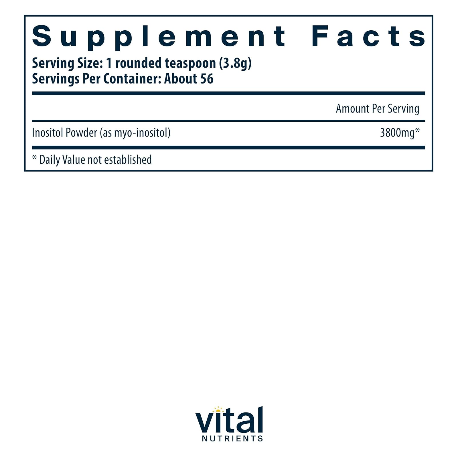 Inositol powder for stress relief