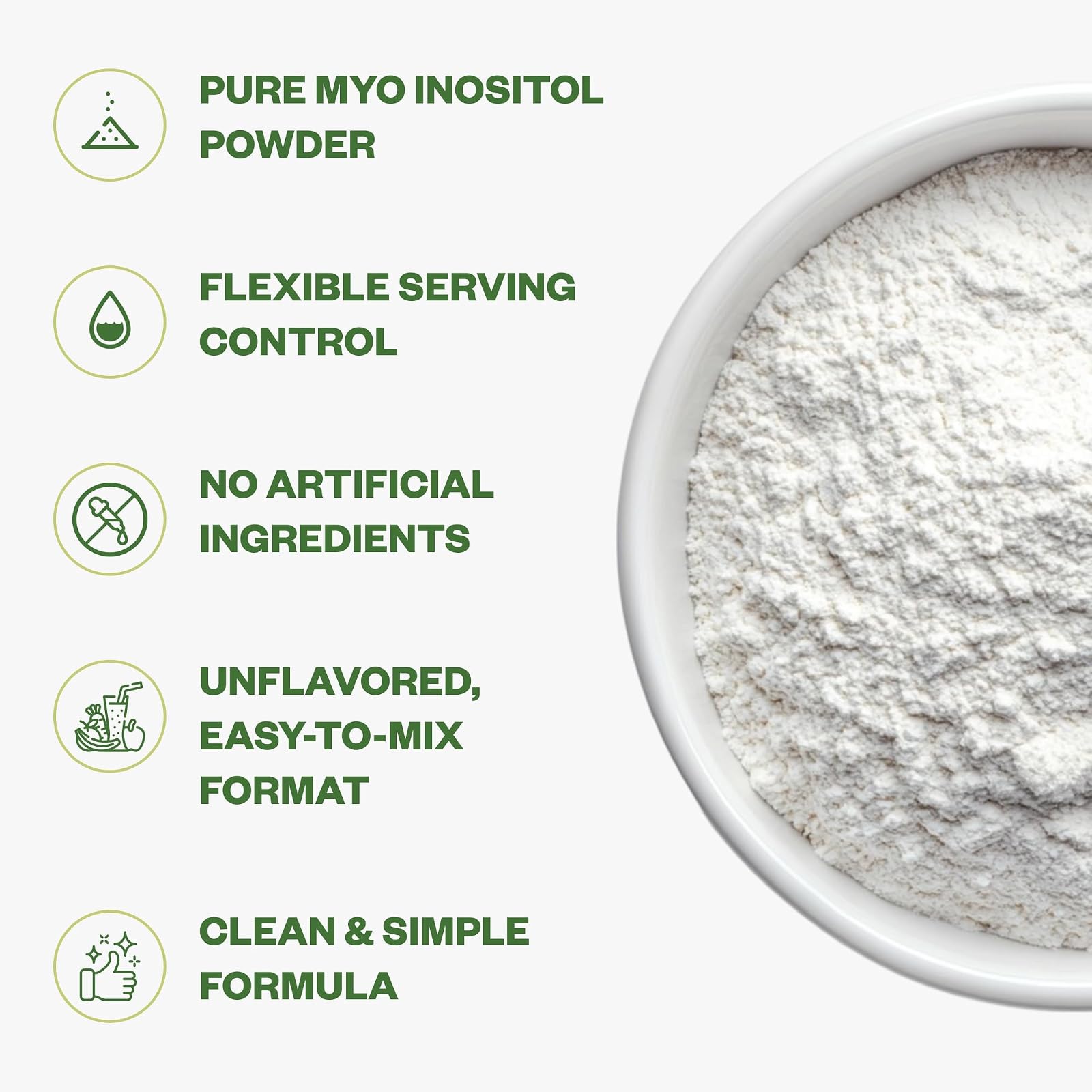 Inositol powder for stress relief