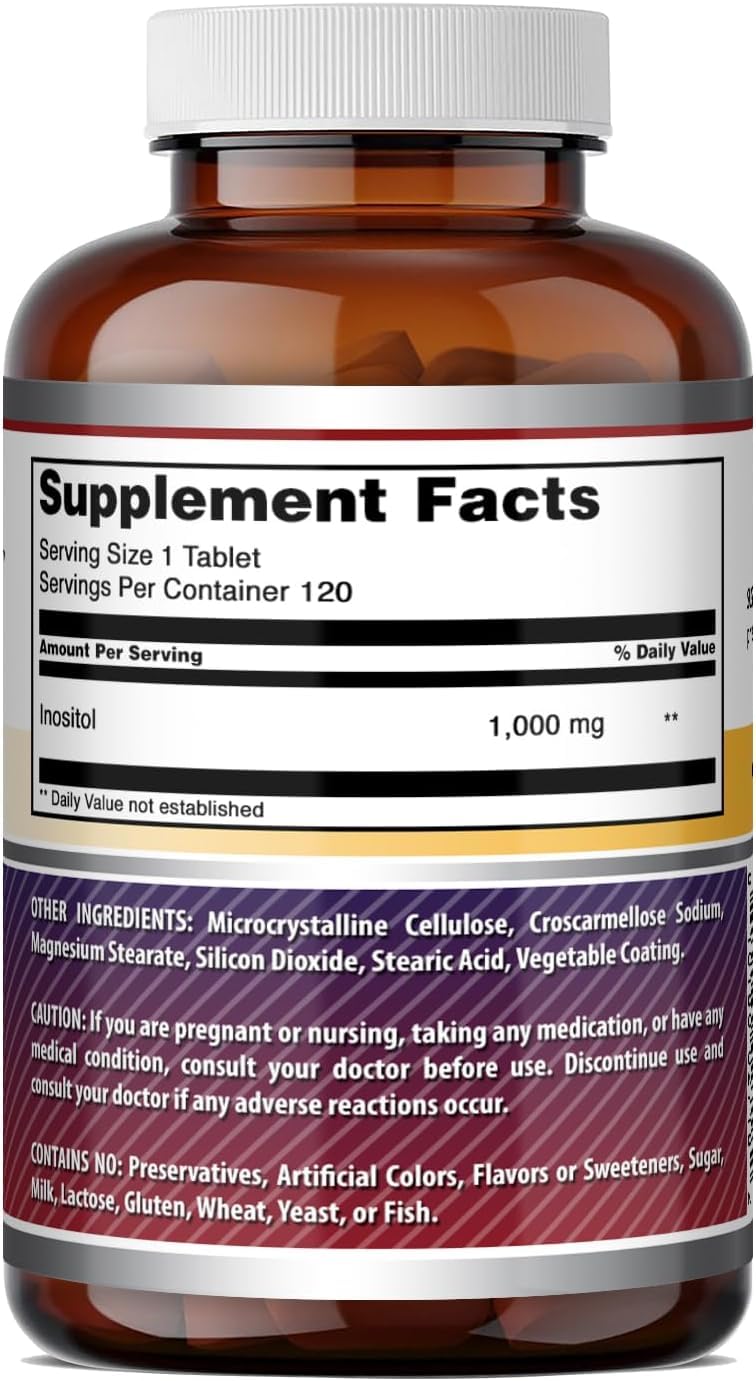 Inositol tablets for mood and focus