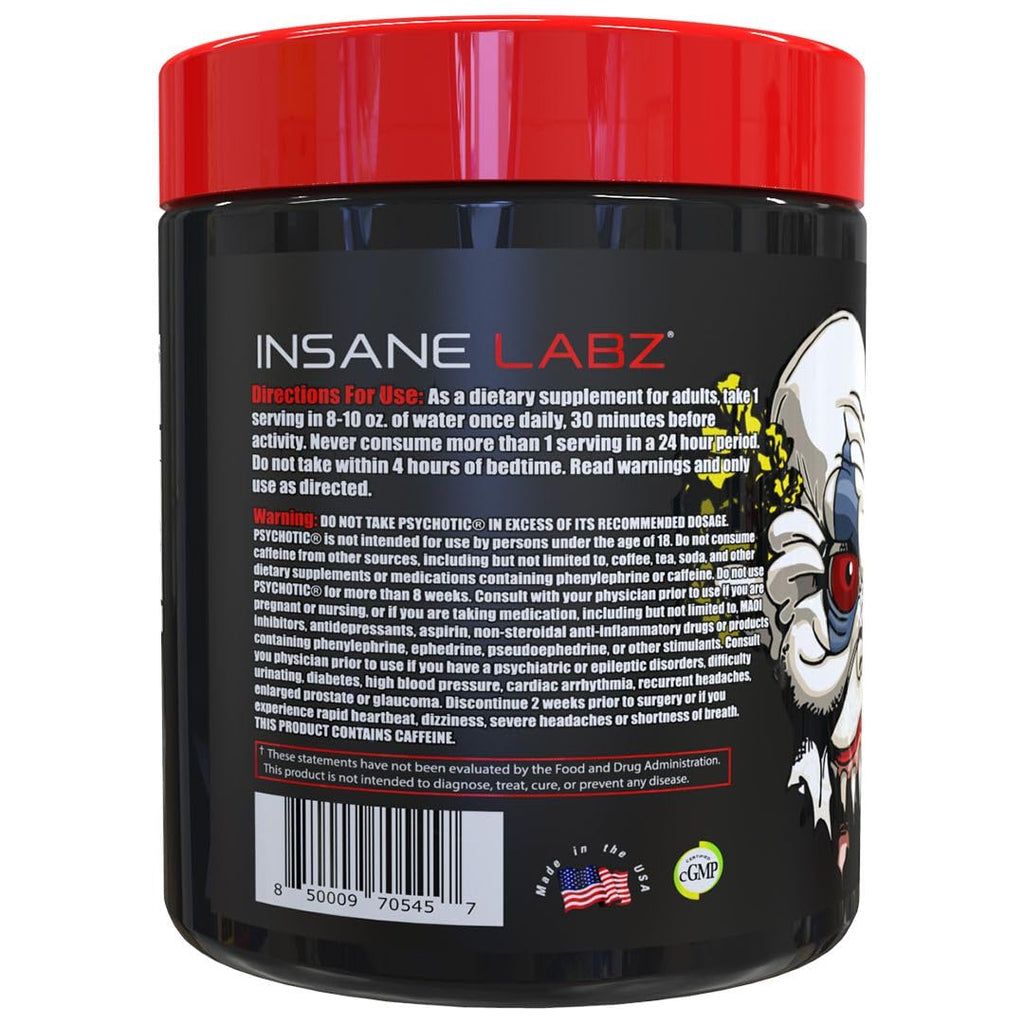 Insane Labz pre workout for enhanced endurance