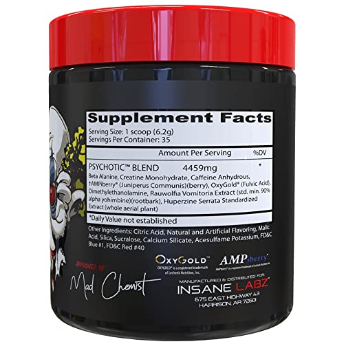 Insane Labz pre-workout for intense workouts