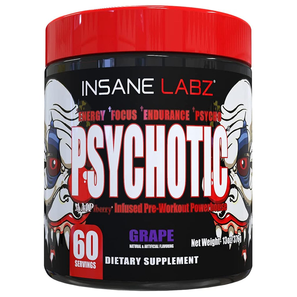 Insane Labz pre-workout grape flavour
