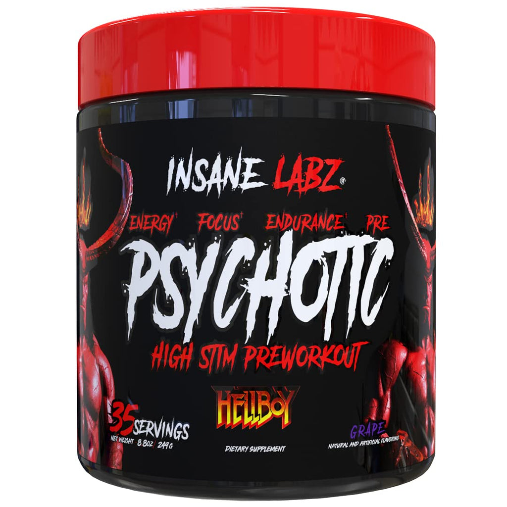 Insane Labz pre-workout grape flavour