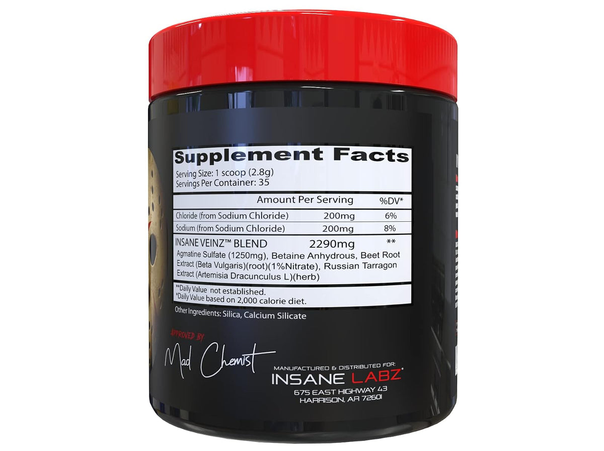 Insane Labz pre workout with 30 servings