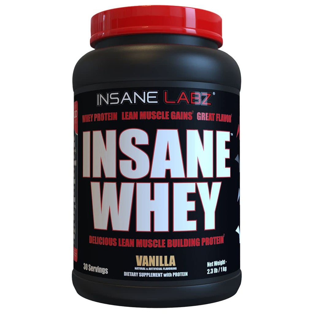 Insane Labz vanilla whey protein powder