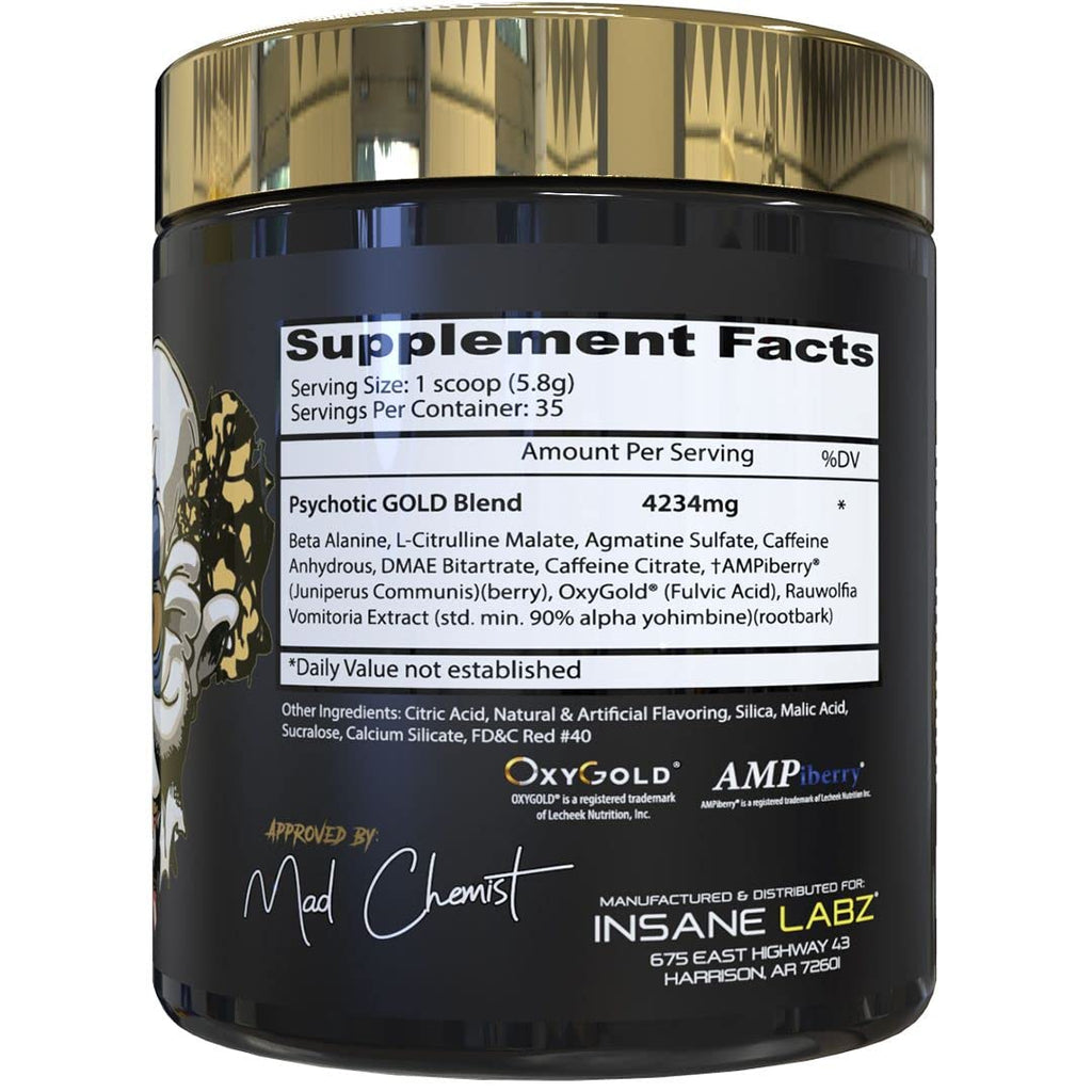 Insane Veinz Gold muscle pump formula