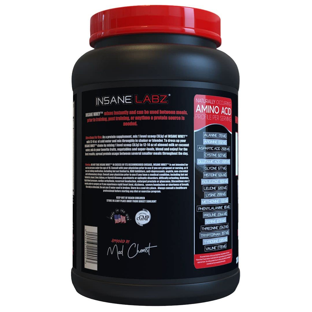 Insane Whey protein powder for energy boost