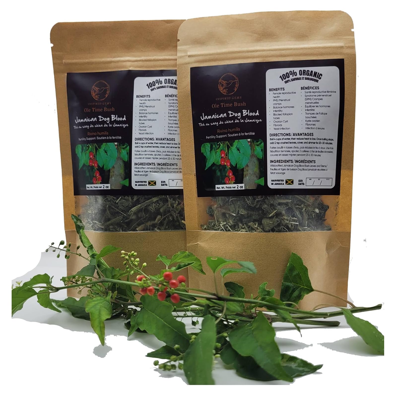 Inspired Gems Jamaican Dog Blood Tea benefits