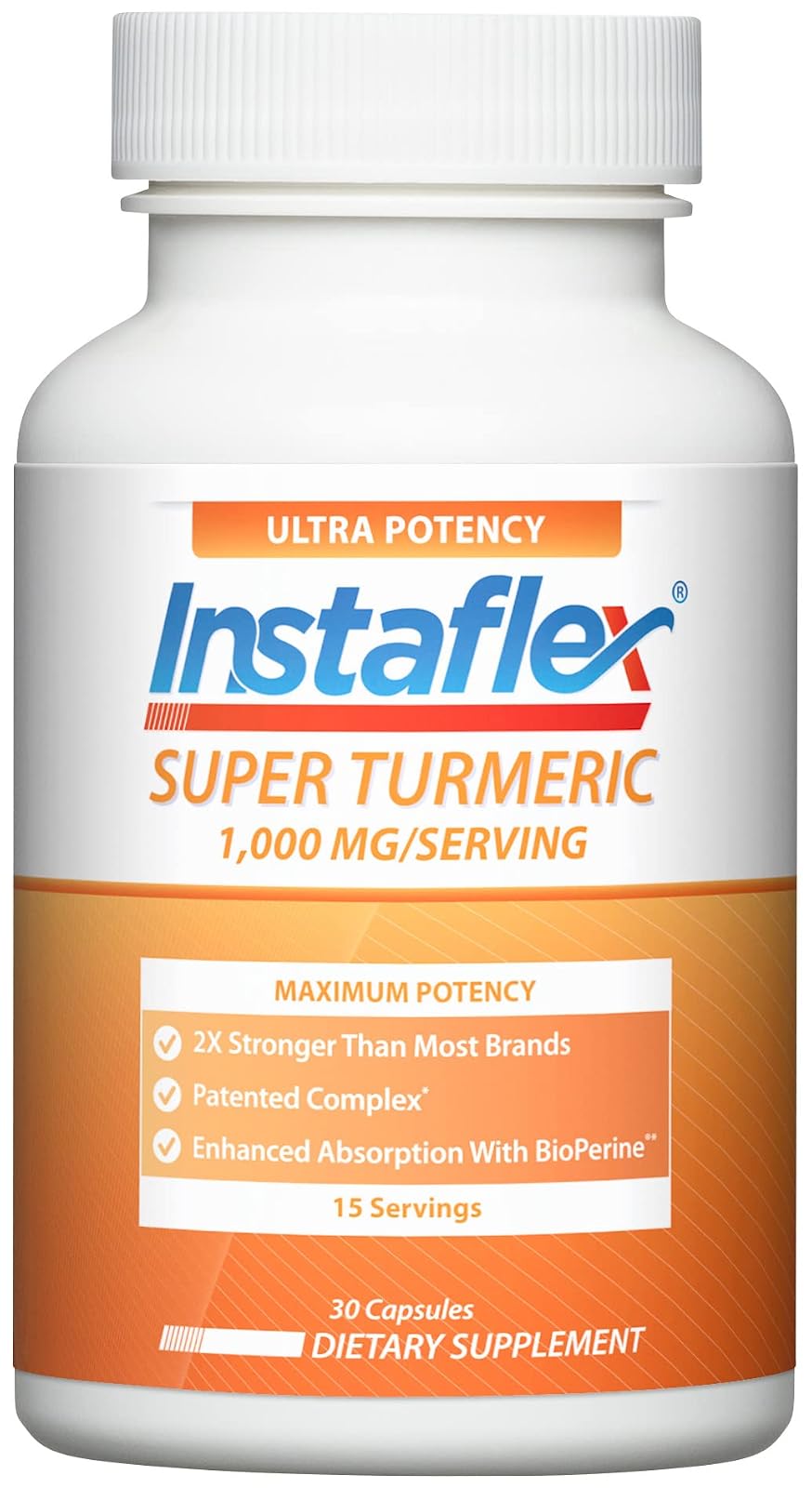 Instaflex turmeric curcumin capsules for joint support