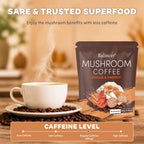 instant coffee with adaptogenic mushrooms