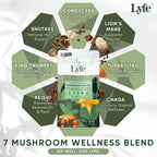 instant coffee with adaptogenic mushrooms