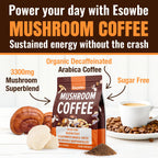 instant coffee with adaptogenic mushrooms