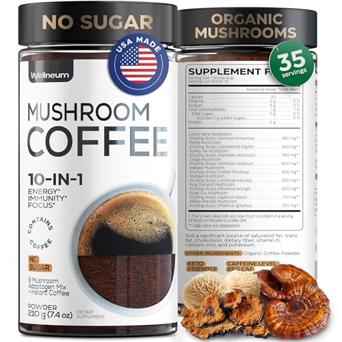 Instant coffee with Lion’s Mane benefits