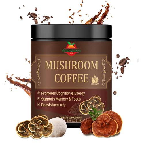 instant coffee with mushroom adaptogens
