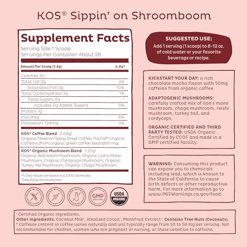 instant coffee with superfood mushrooms
