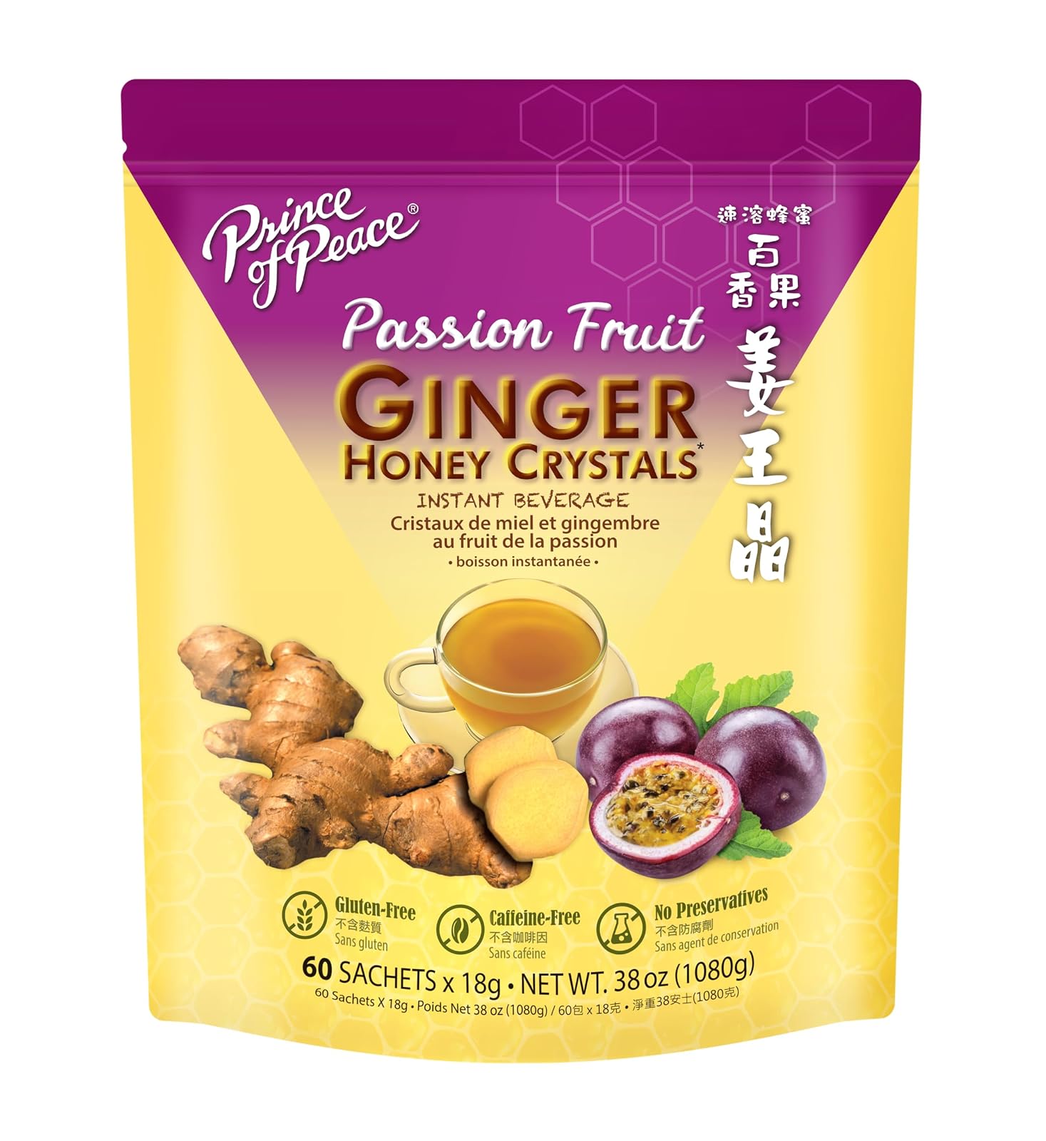 instant ginger honey crystal herbal tea