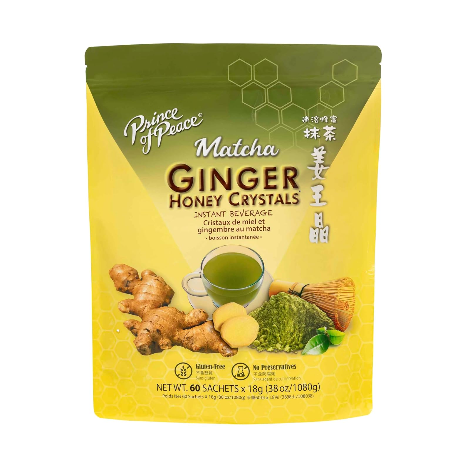 instant ginger honey crystals sachets
