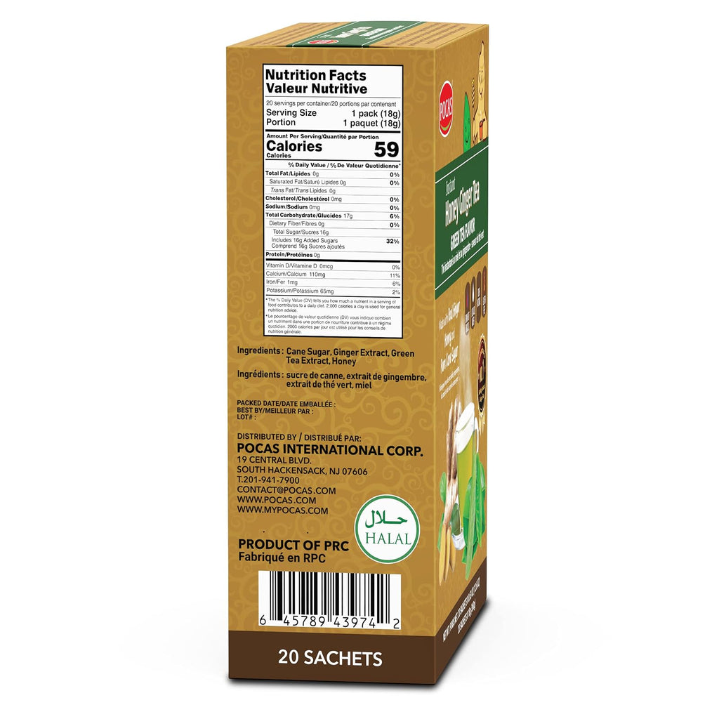 instant green tea powder packets