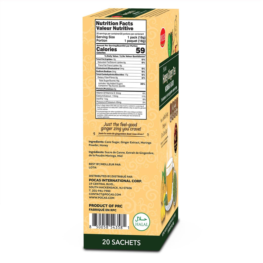 instant herbal tea with moringa