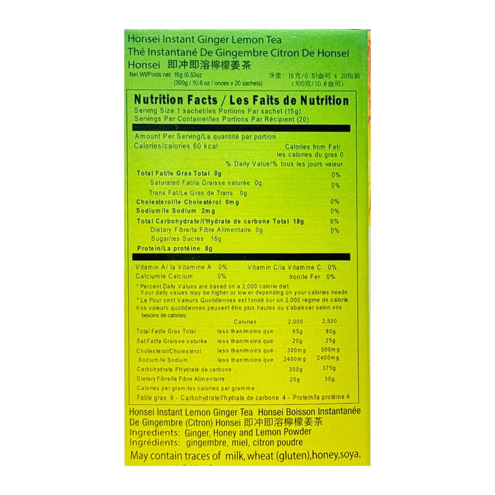 instant honey lemon herbal infusion