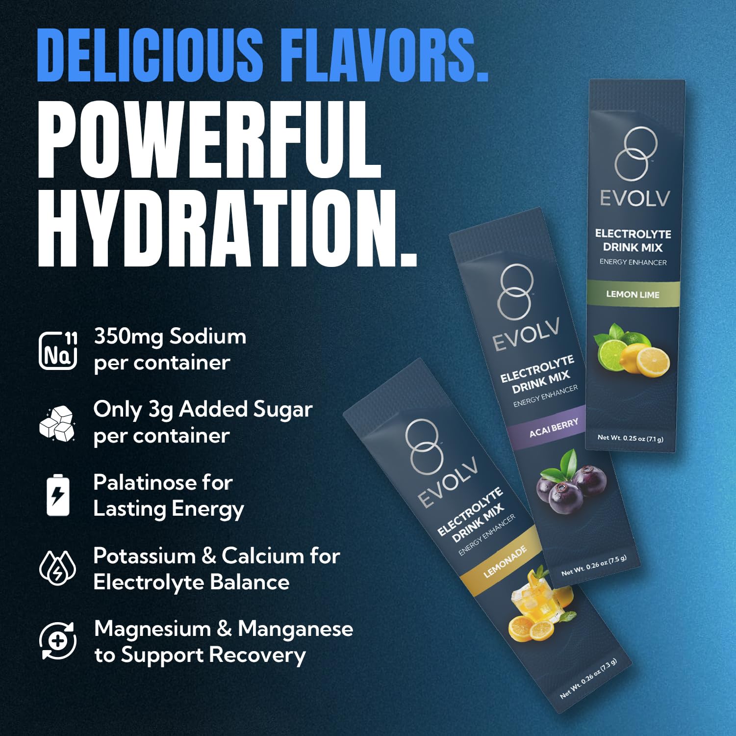 instant hydration lemonade electrolyte packets