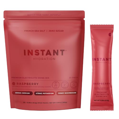 Instant Hydration raspberry electrolytes powder