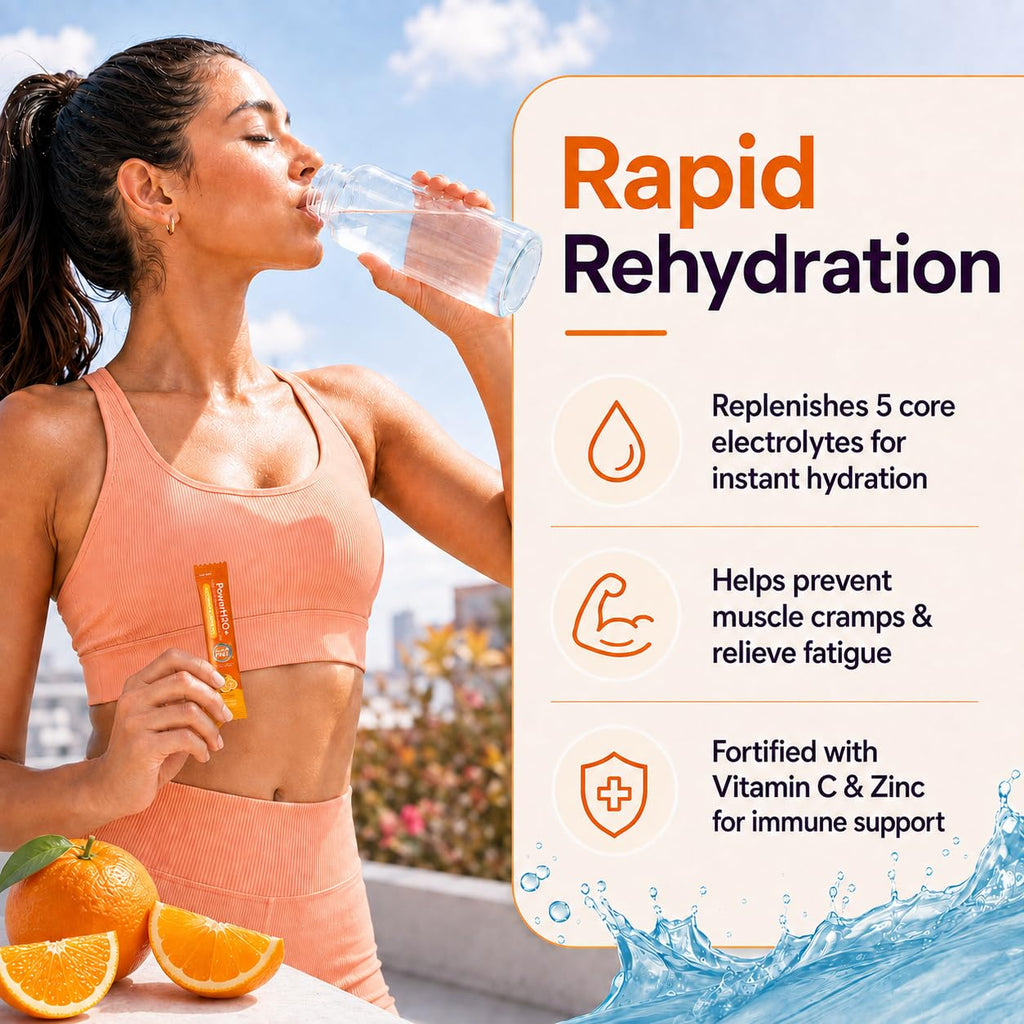 instant hydration with orange electrolytes