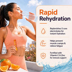 instant hydration with orange electrolytes