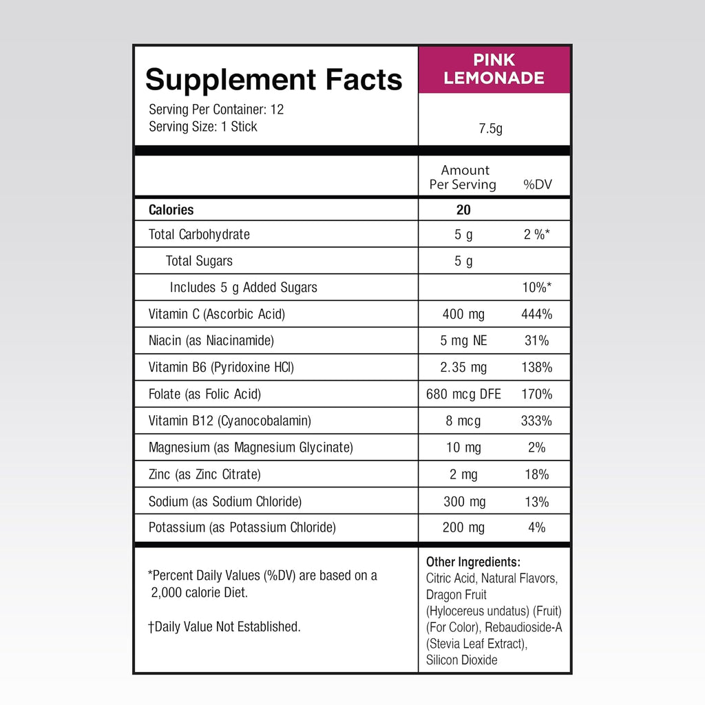 instant IV electrolyte drink mix