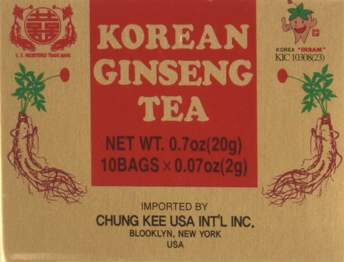 Instant Korean ginseng herbal tea bags