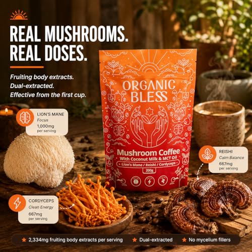 instant mushroom coffee for busy mornings