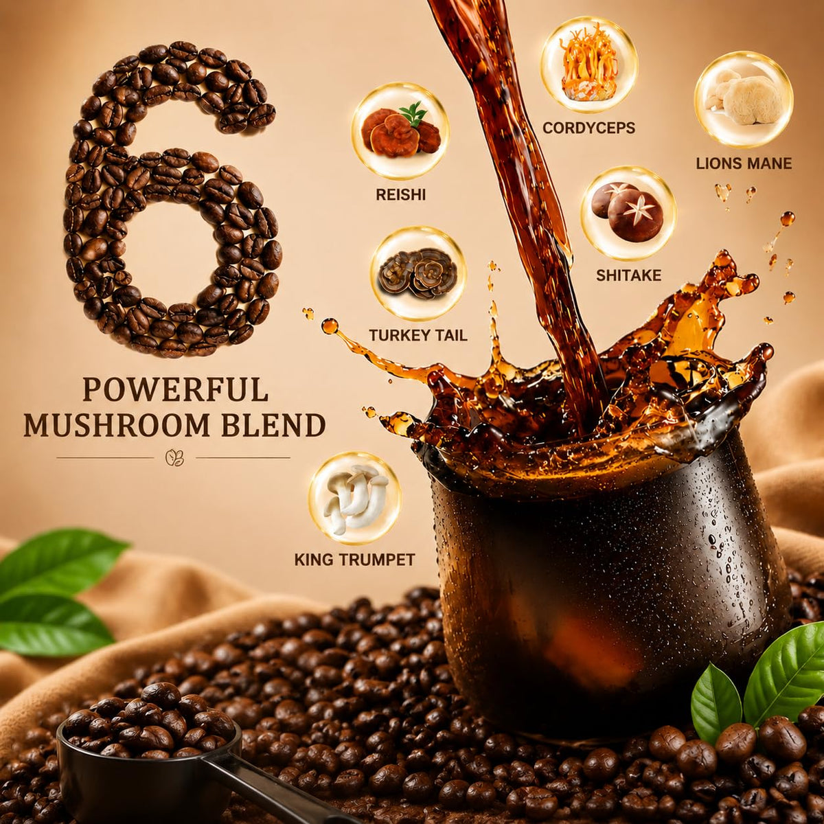 instant mushroom coffee for energy