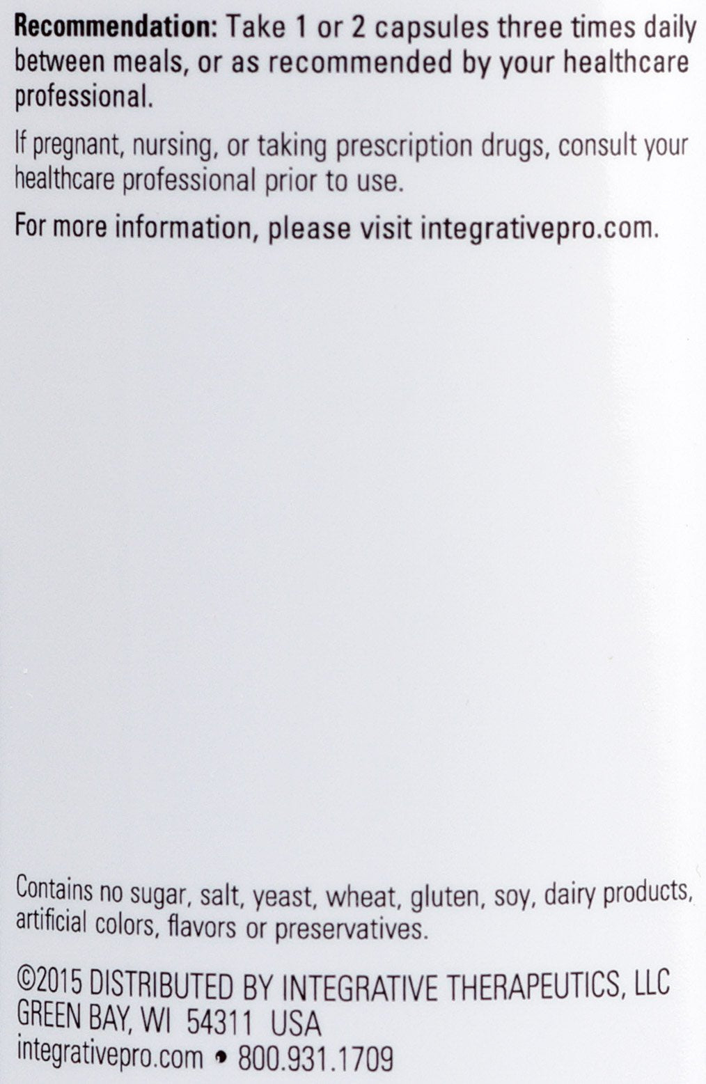 Integrative Therapeutics detox for improved wellness